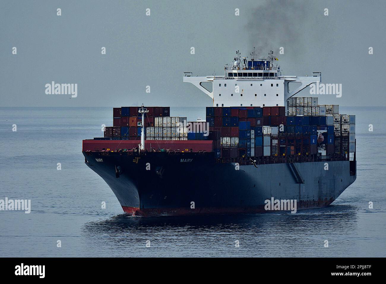 Marseille, France. 31st Mar, 2023. The container ship Mary arrives at ...