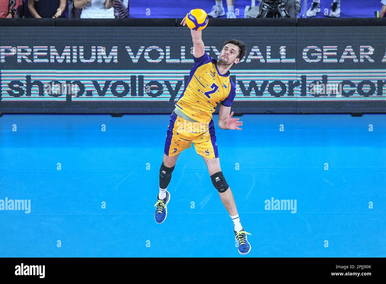 Maksym Drozd (Ukraine). Volleyball World Championship 2022. Round of 16 ...