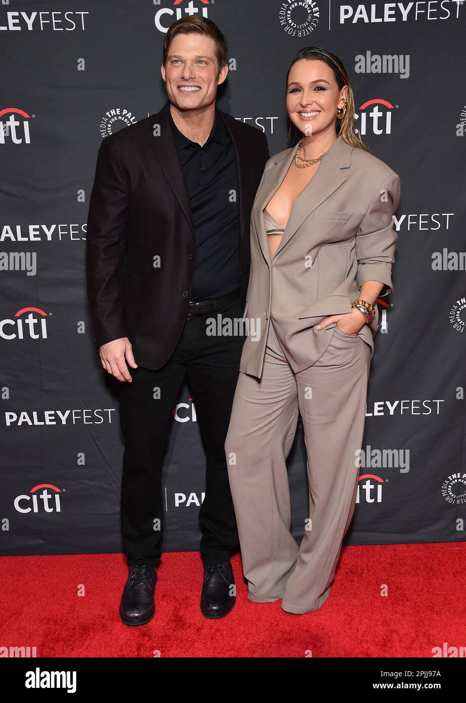 Chris Carmack and Camilla Luddington arriving to PaleyFest 2023: Grey’s ...