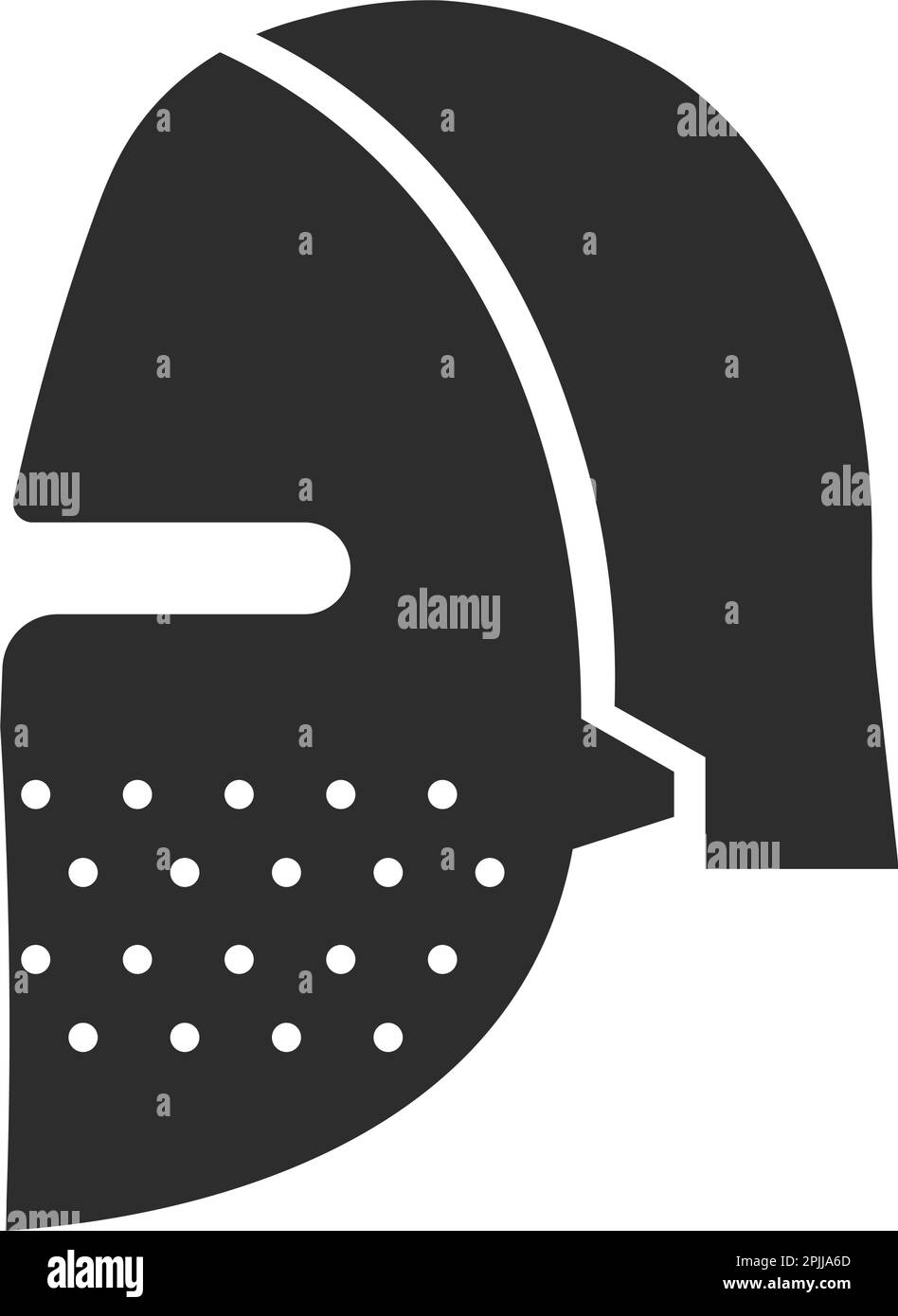 Ancient knight or warrior metal helmet, vector Stock Vector Image & Art ...