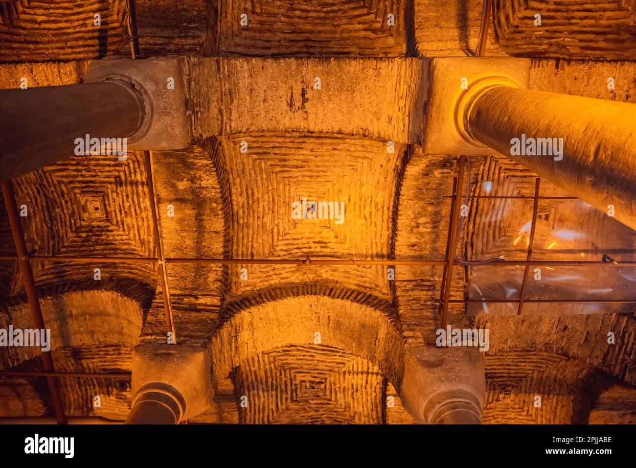 Beautiful cistern in Istanbul. Cistern - underground water reservoir ...