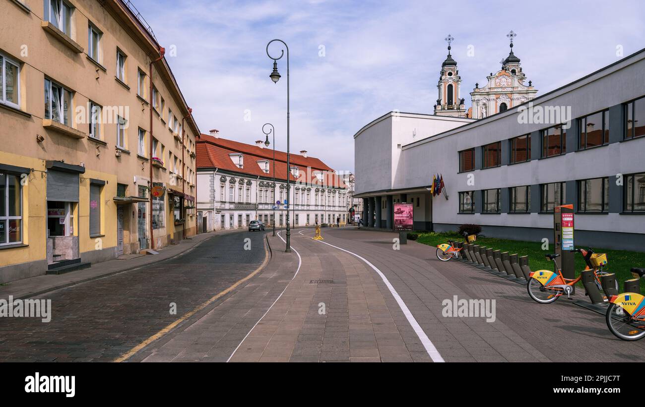 Vilnius, Lithuania - Old Town streets Stock Photo - Alamy