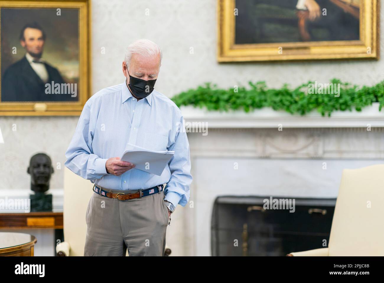 President Joe Biden attends and meeting with Bob Bauer and staff ...