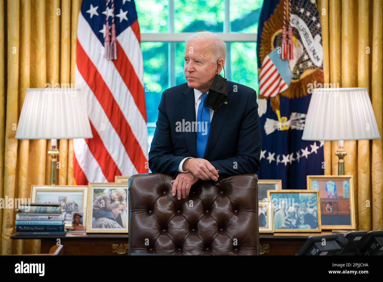 President Joe Biden prepares remarks regarding the Colonial Pipeline ...