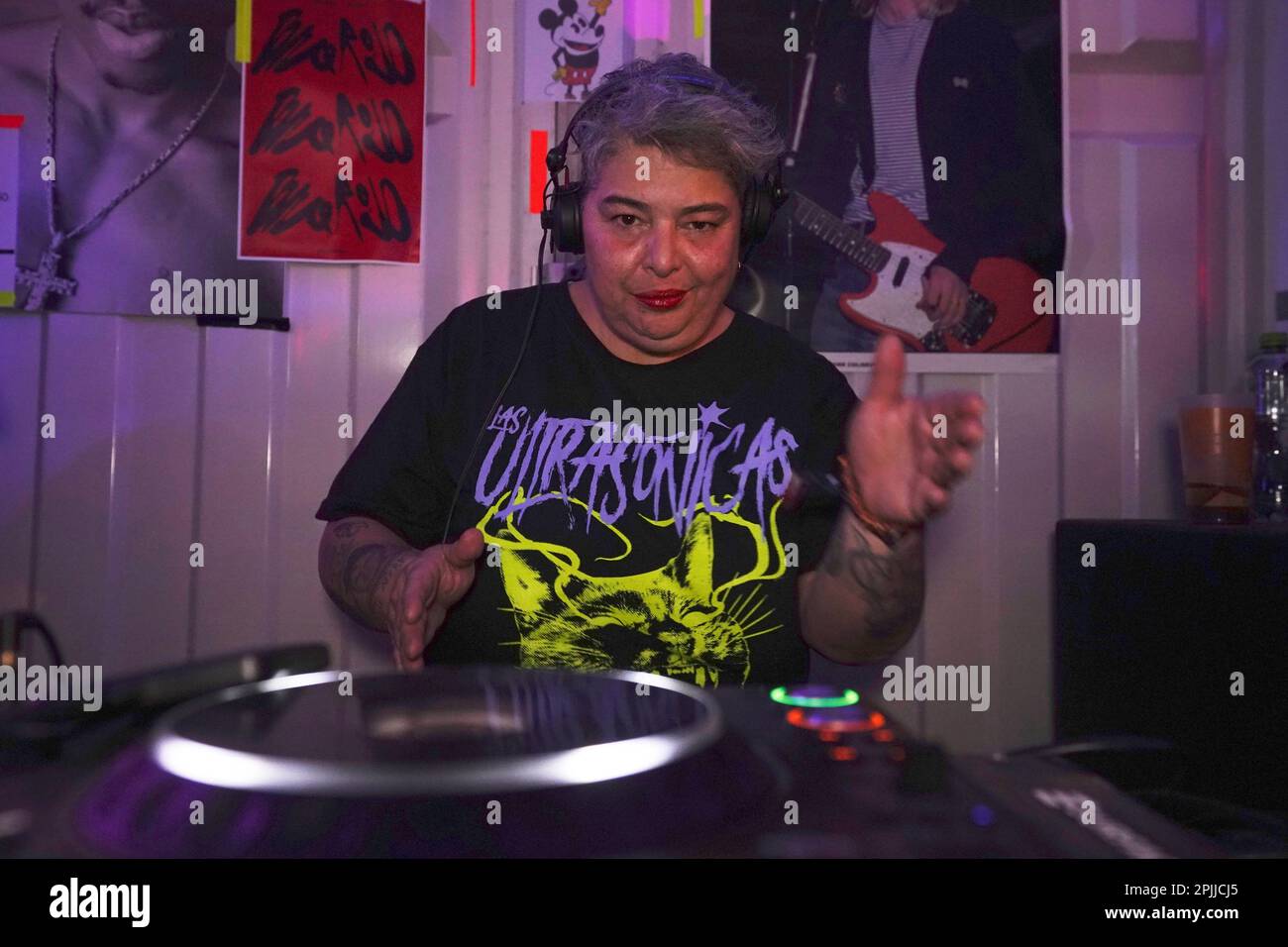 Mexican singer Ali Gua Gua performs at the Axe Ceremonia music festival ...