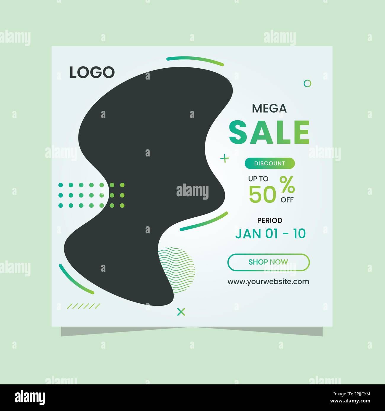 Template for social media Stock Vector Images - Alamy