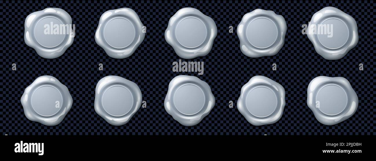 Silver wax seals, stamps for certificates, quality guarantee, letters ...