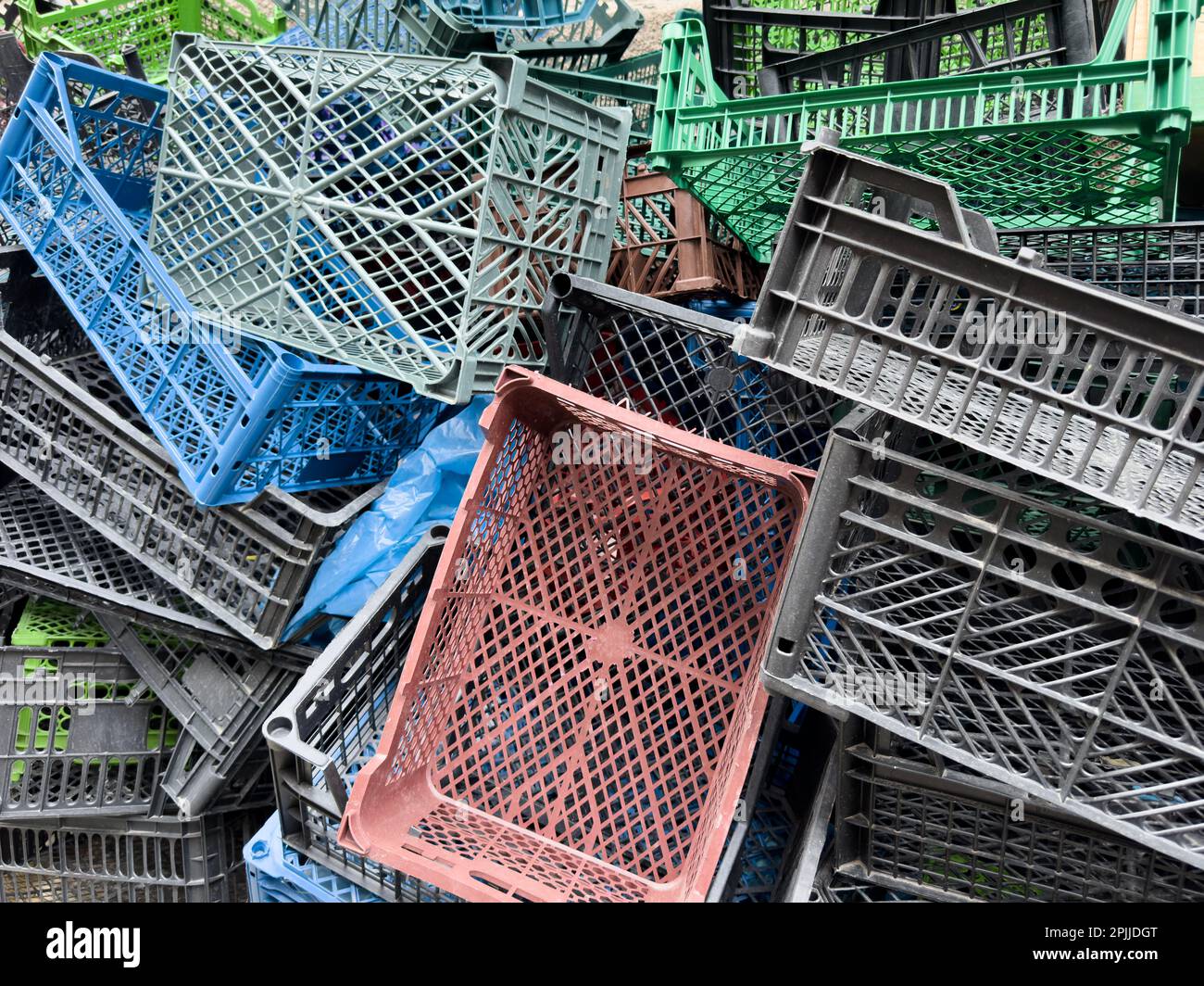 Waste plastic heap trash. Garbage plastic container background texture ...