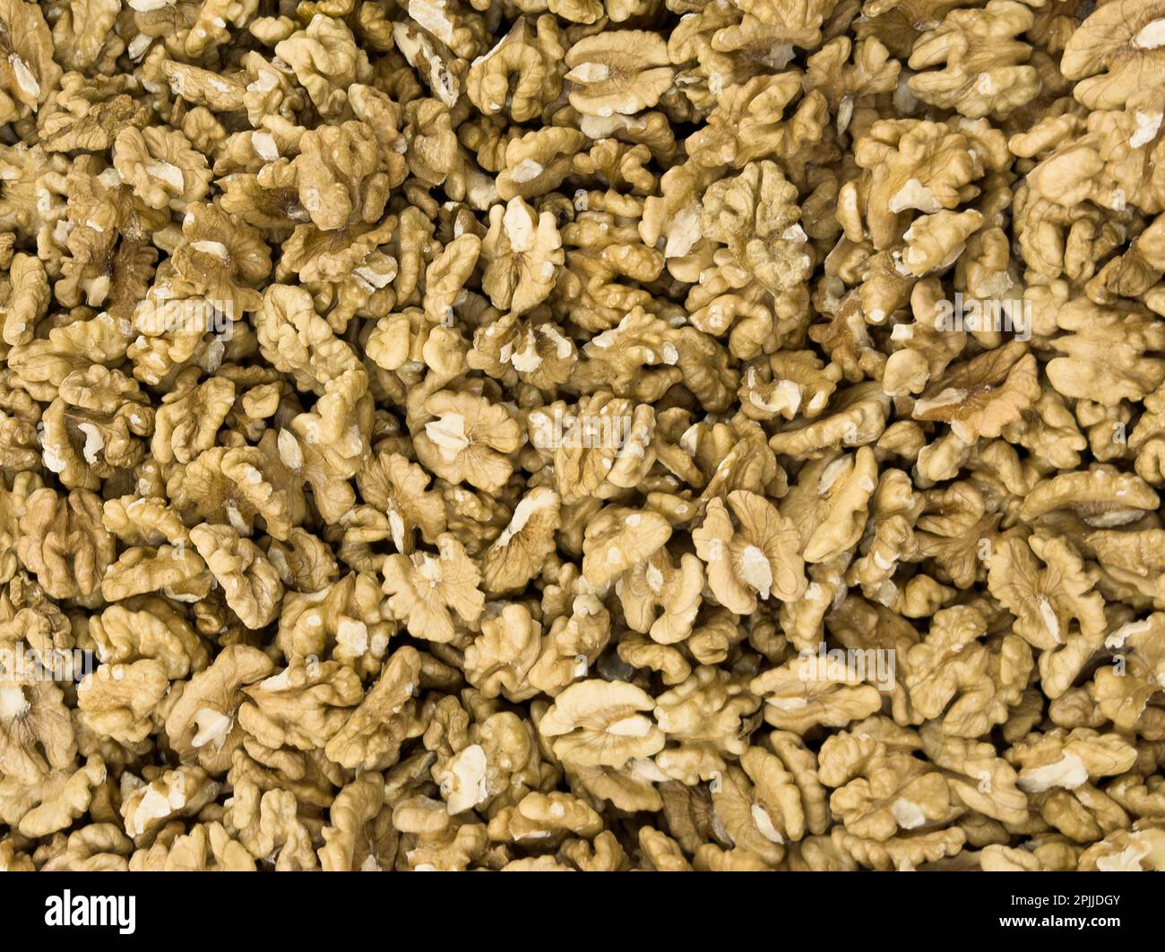 Walnut background texture. Close up shot of whole walnut pattern. Group ...