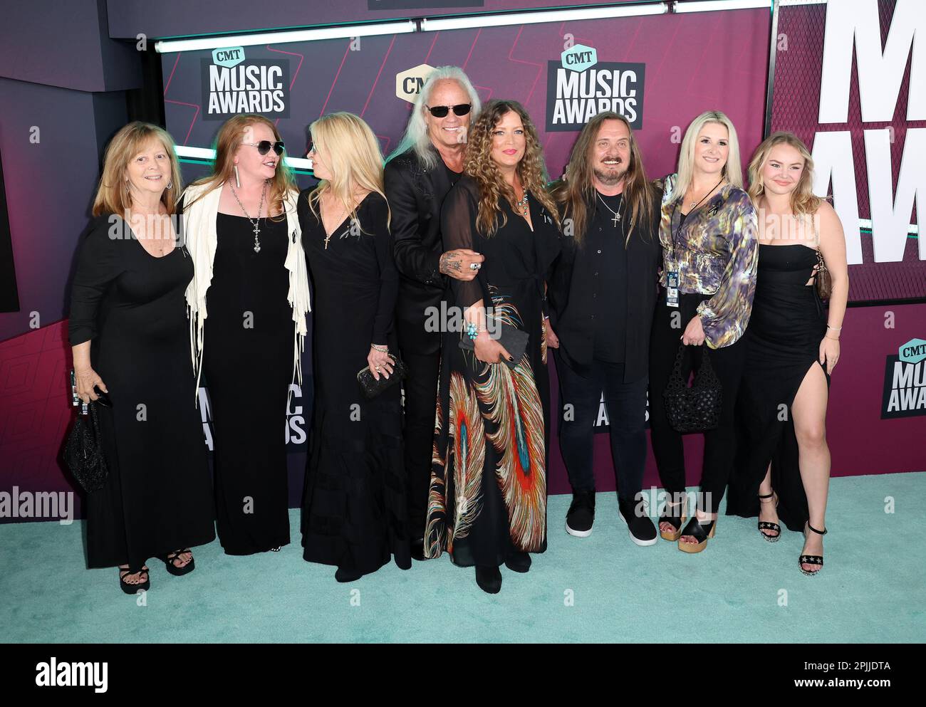 Lynyrd Skynyrd arriving at the 2023 CMT Music Awards held at the Moody ...