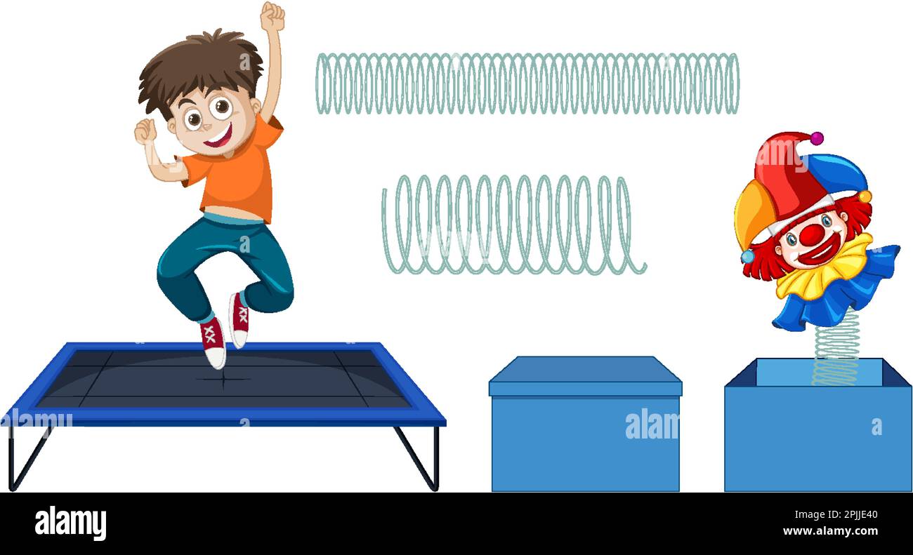 Vector Set of Spring Forces illustration Stock Vector Image & Art - Alamy