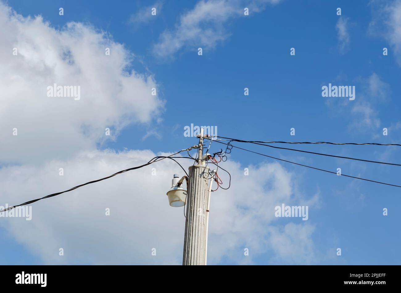 Utility Cable Connections Stock Photo - Alamy