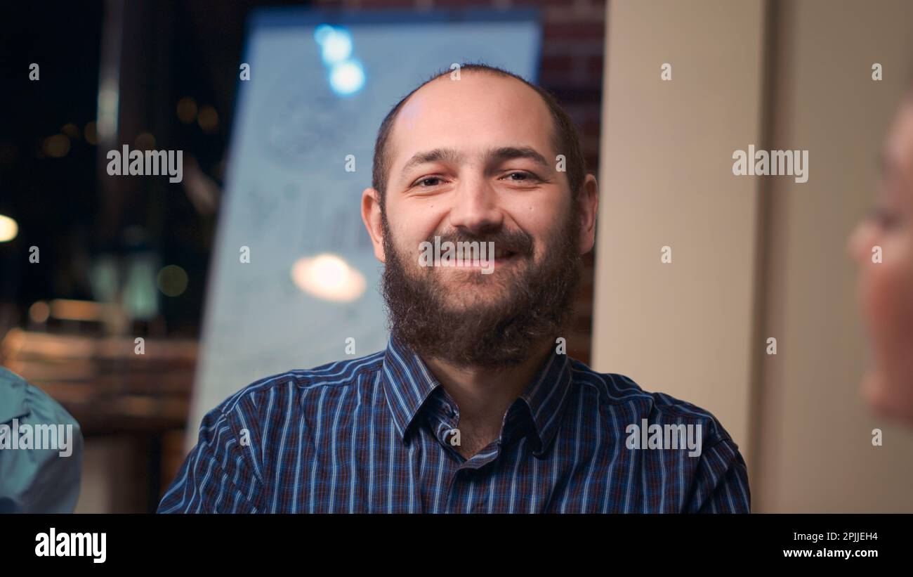 Handheld camera shot diverse coworkers hi-res stock photography and images - Alamy