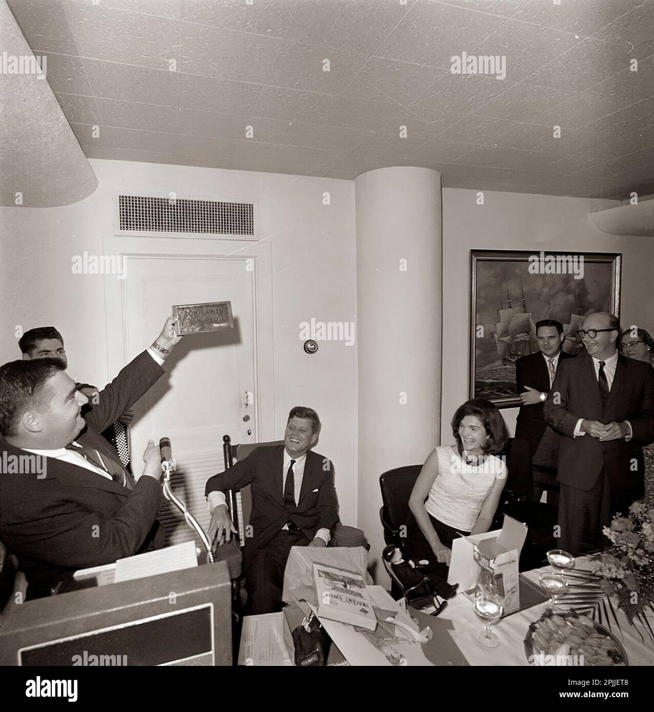 ST-C189-9-63 29 May 1963 Surprise birthday party for President Kennedy ...