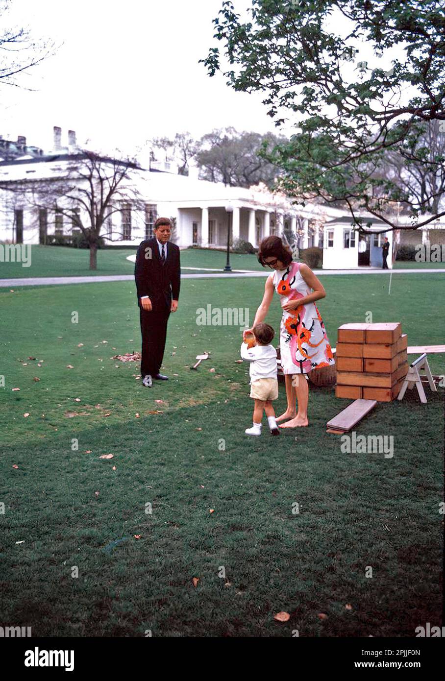 ST-A2-8-63 04 April 1963 Children's party on the South Lawn Please ...