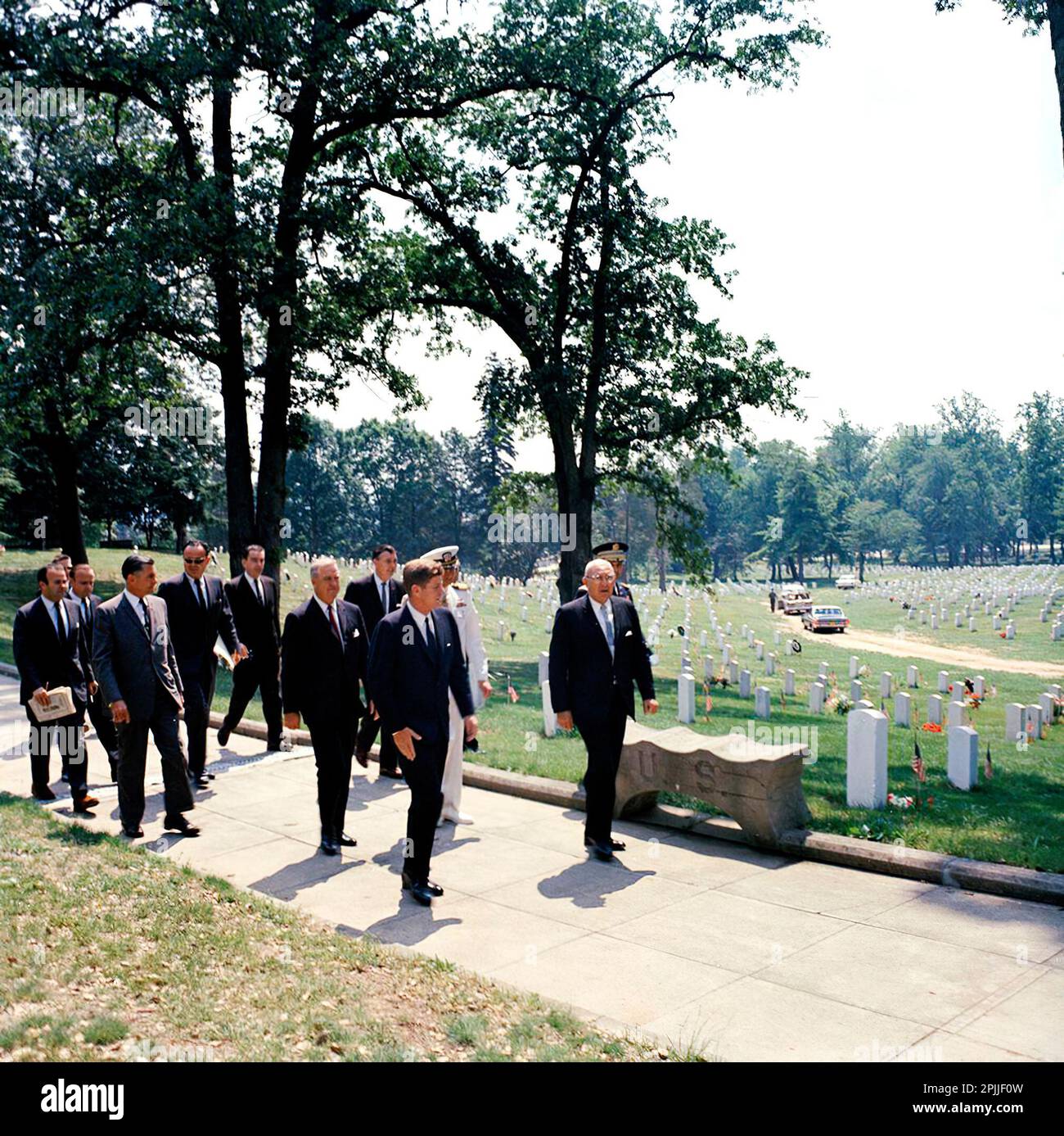 KN-C28845 30 May 1963 Memorial Day Ceremonies at Arlington National Cemetery, 10:50AM Please ...