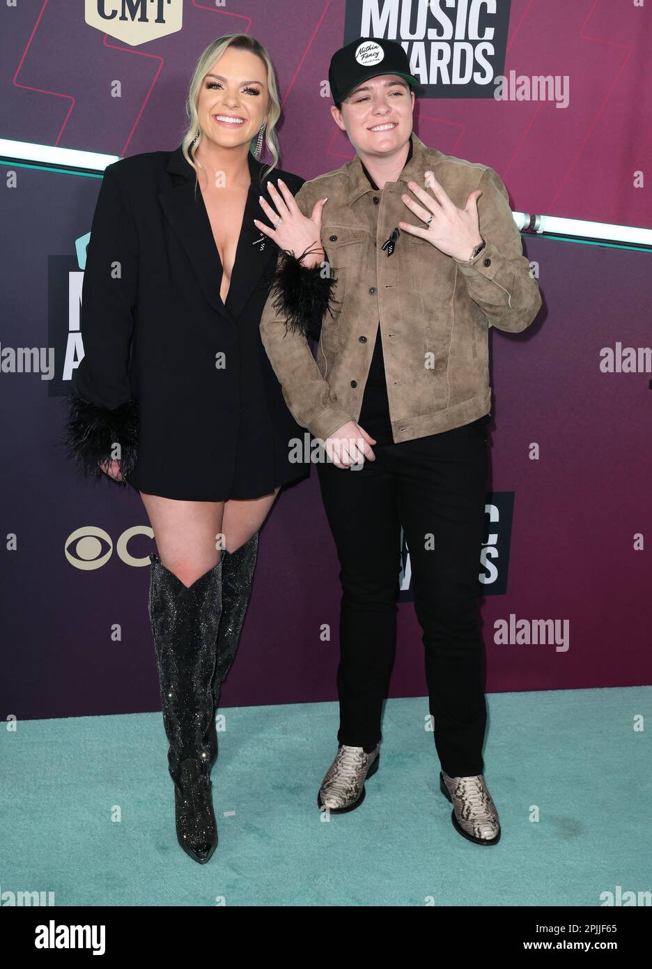 Daira Eamon and Lily Rose arriving at the 2023 CMT Music Awards held at ...