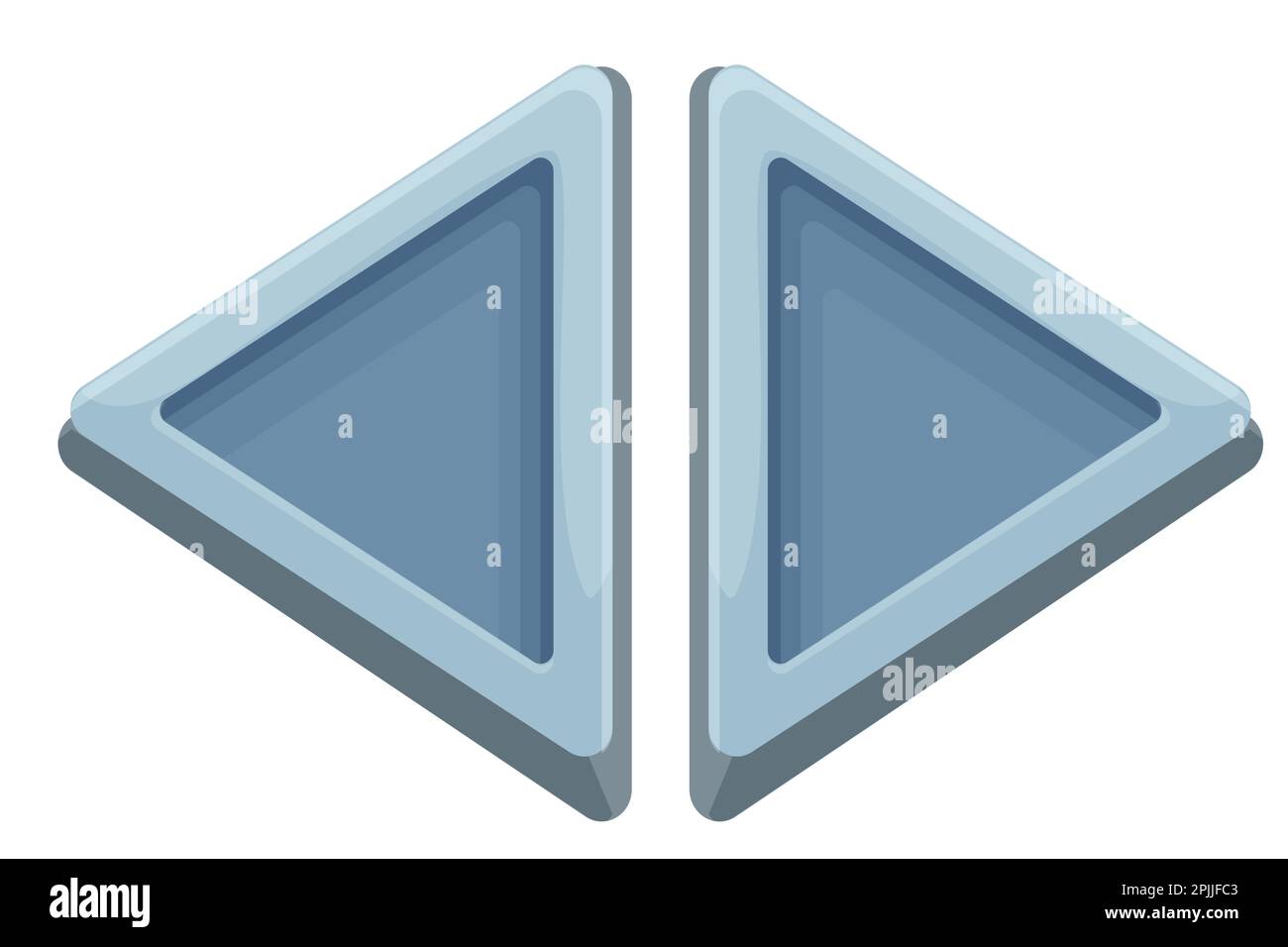 Stone buttons, menu selection pointers, setting interface elements ...