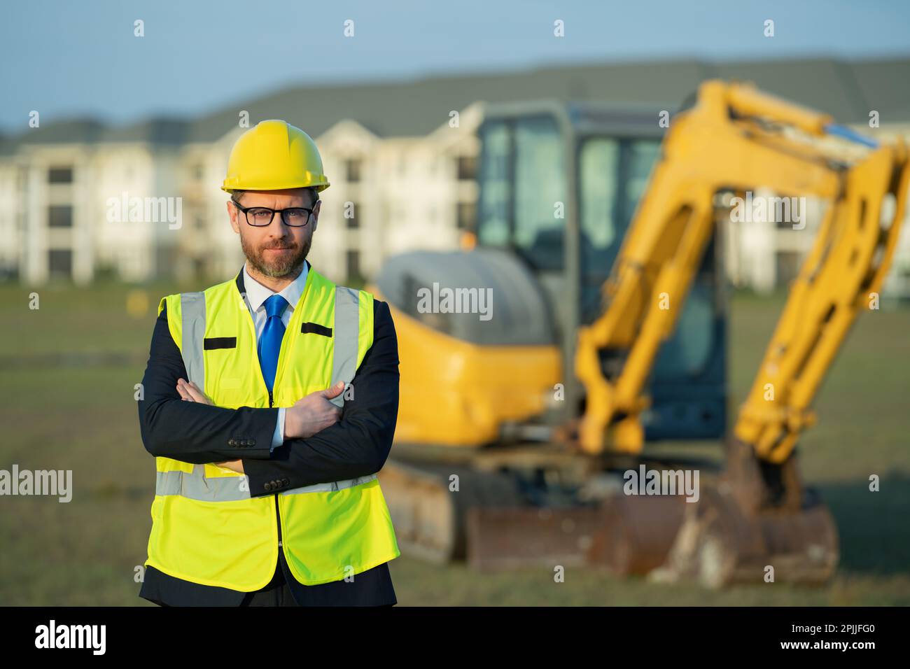 engineer man at civil engineering, copy space. engineer man at civil ...