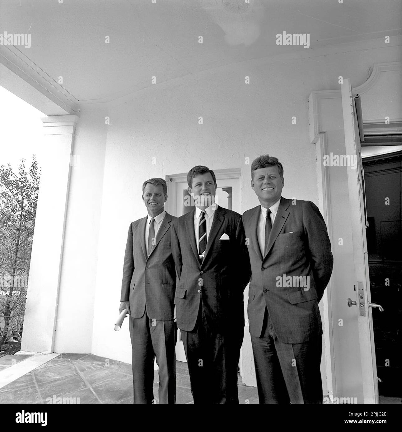 ST-398-3-63 28 August 1963 President Kennedy with Robert F. Kennedy ...