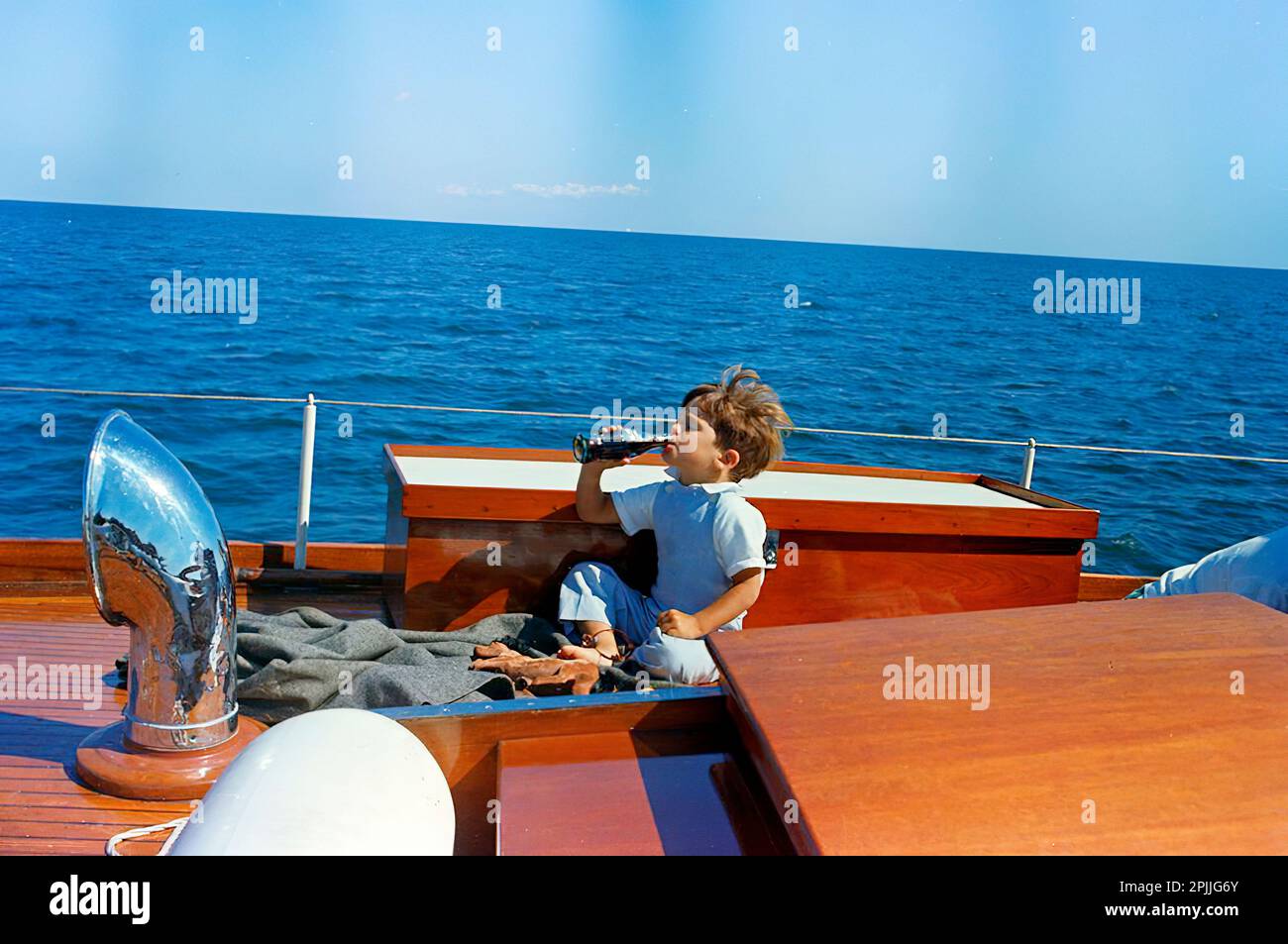 ST-C283-3-63 21 August 1963 Labor Day weekend at Hyannis Port: Caroline ...