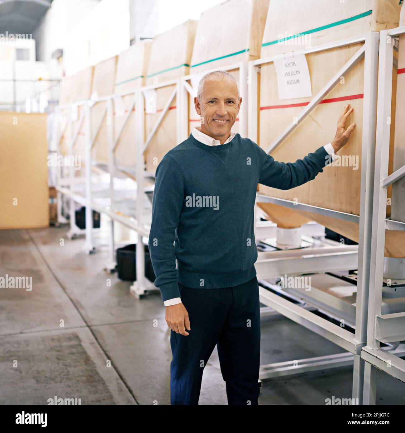 We stock beans from all over the world. Portrait of a mature man ...