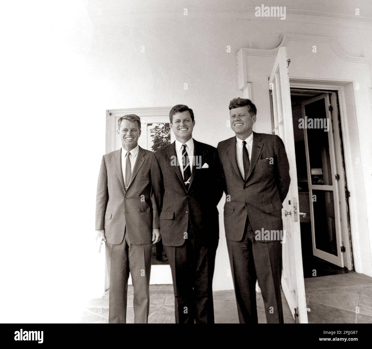 ST-398-2-63 28 August 1963 President Kennedy with Robert F. Kennedy ...