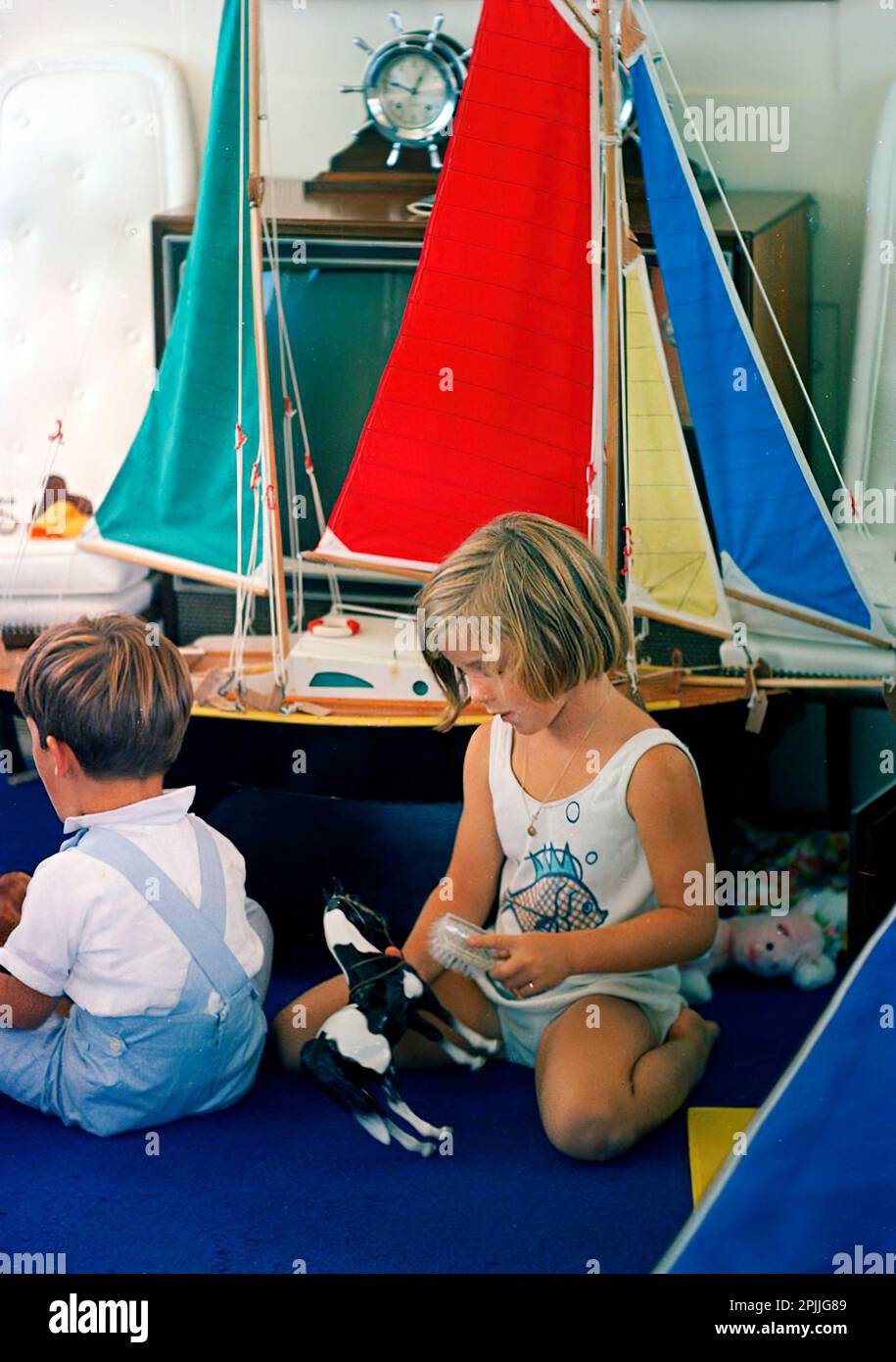 ST-C283-10-63 31 August 1963 Labor Day weekend at Hyannis Port: John F ...