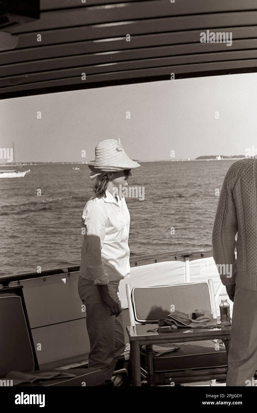 ST-C283-37-63 31 August 1963 Labor Day weekend at Hyannis Port: Kennedy ...