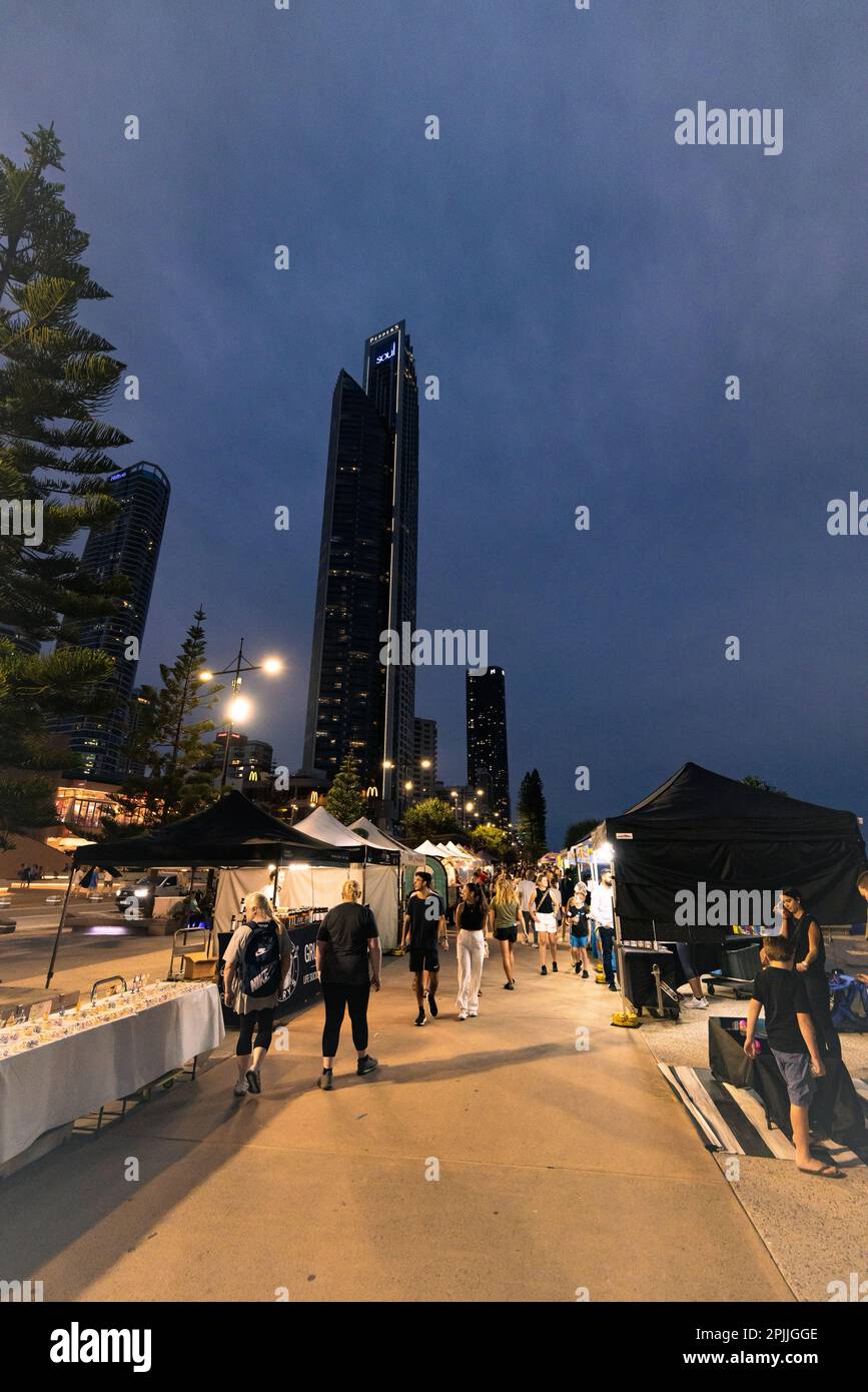 Surfers paradise night market hi-res stock photography and images - Alamy