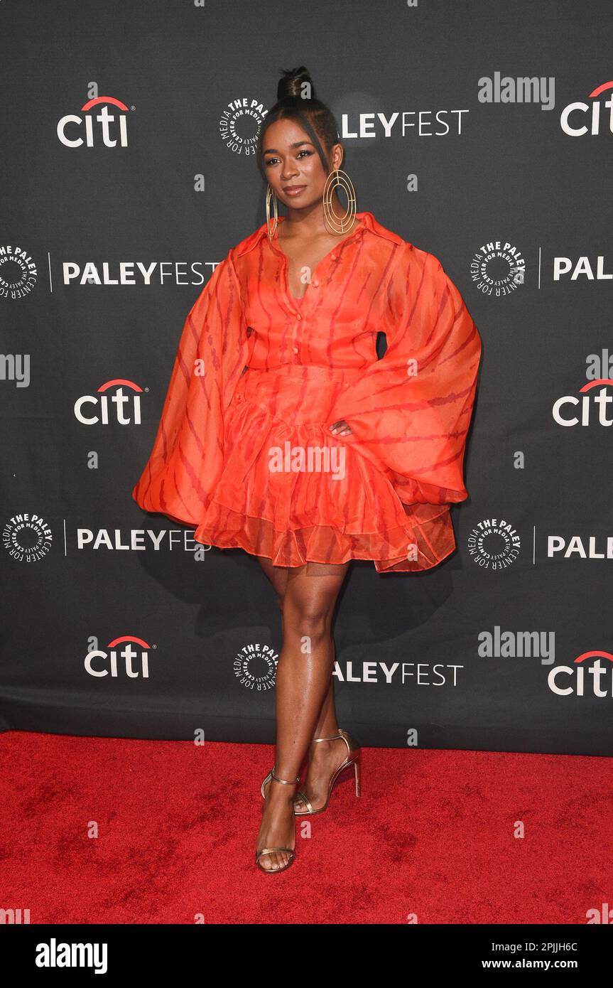 Alexis Floyd arrives at a screening of "Grey's Anatomy" during ...
