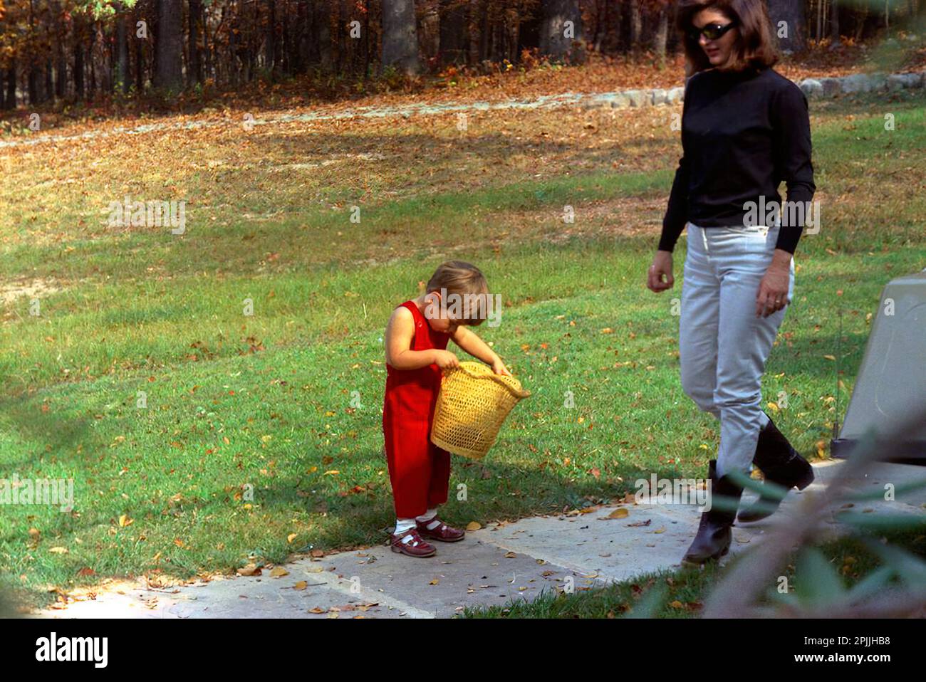 ST-C369-37-63 27 October 1963 First Lady Jacqueline Kennedy stands with ...
