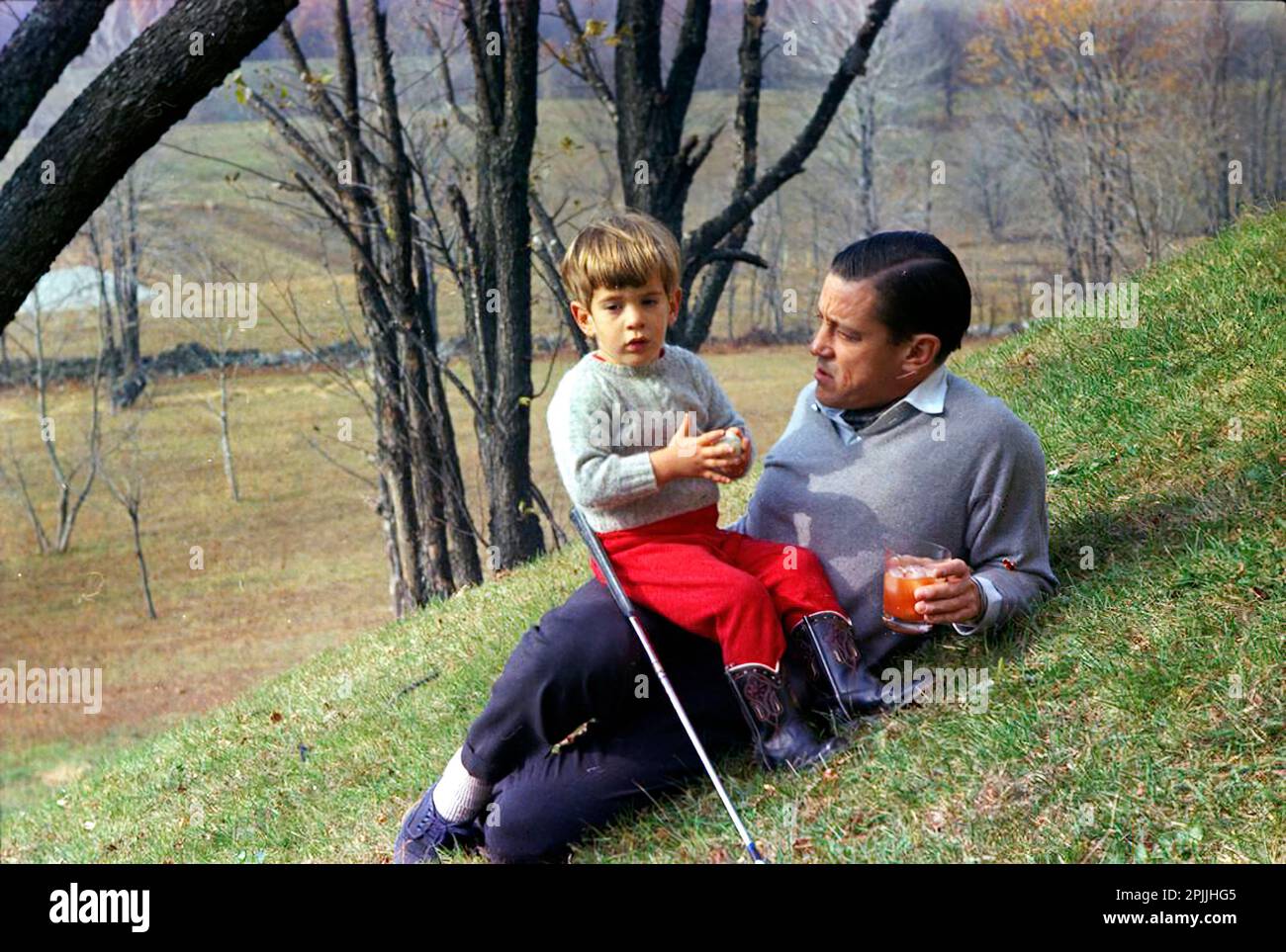 ST-C387-8-63 10 November 1963 John F. Kennedy, Jr., sits with family ...