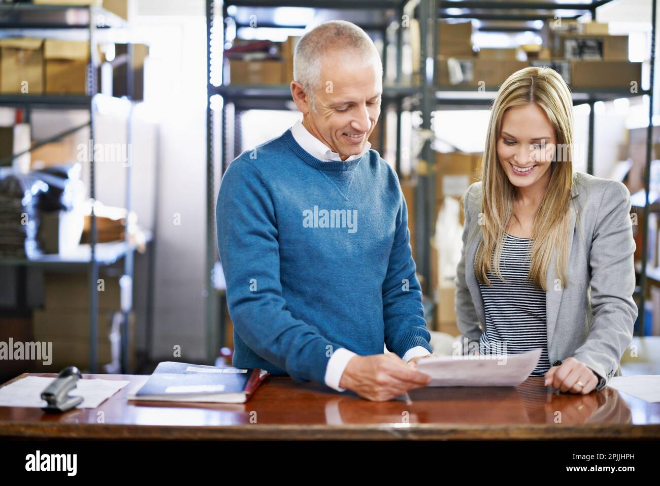 Tracing and tracking in action. a two managers looking through ...