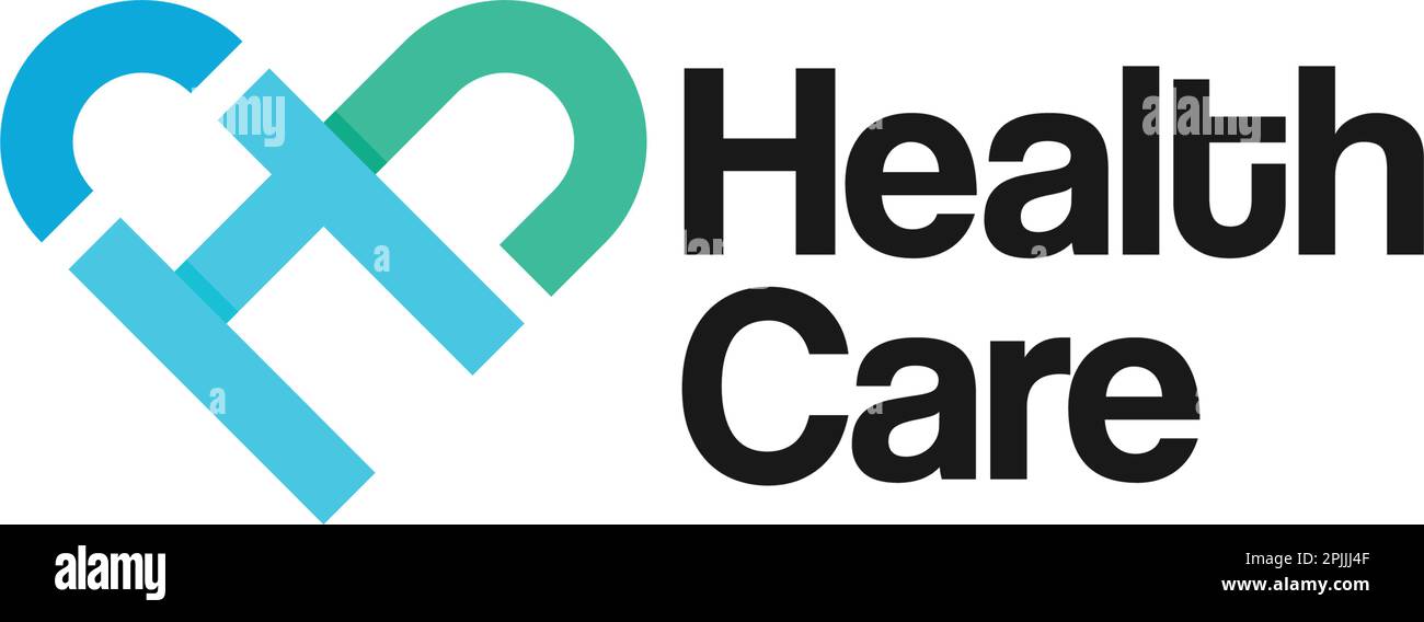 Minimalist Health Care Love Heart logo design Stock Vector Image & Art ...