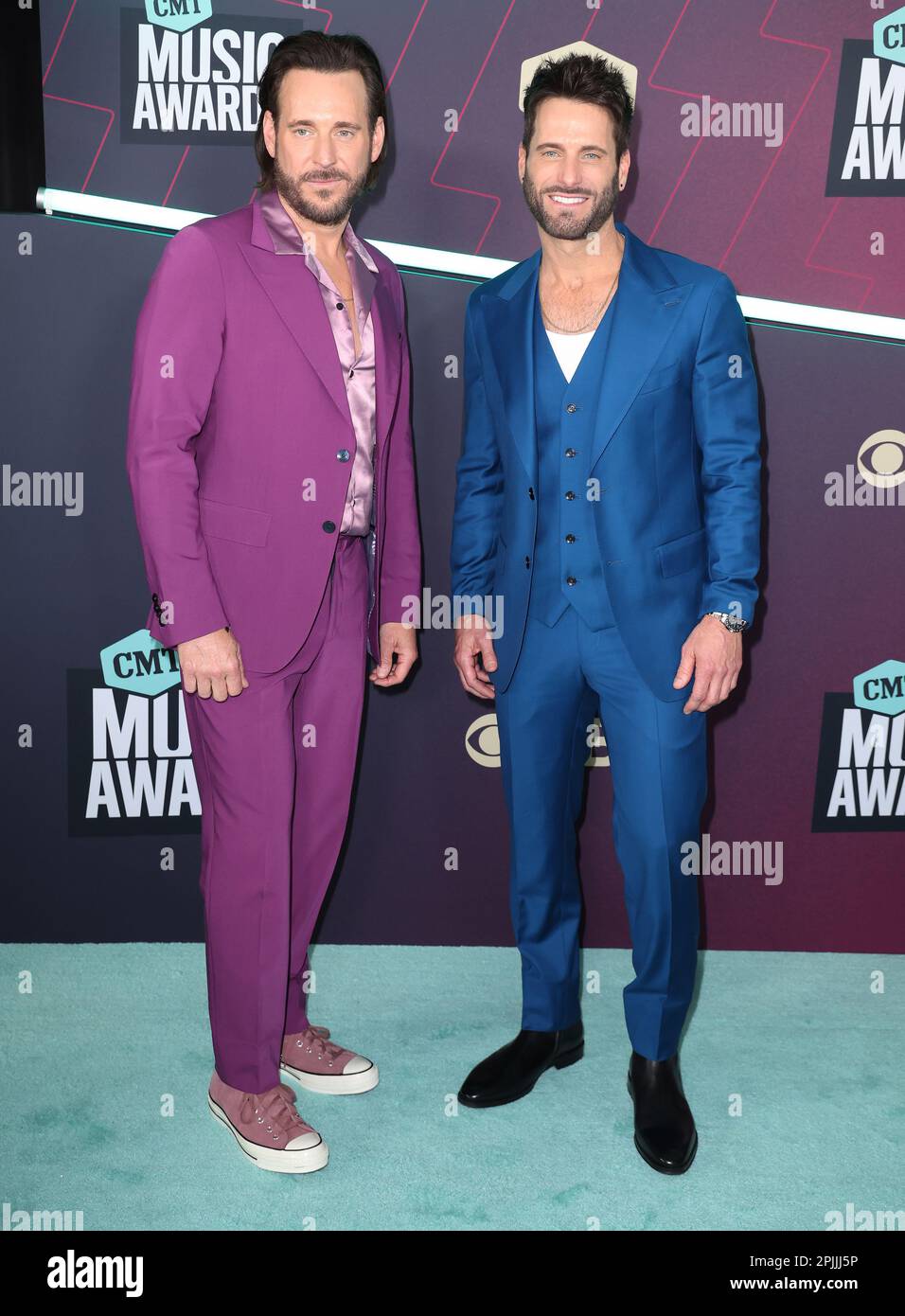 Parmalee arriving at the 2023 CMT Music Awards held at the Moody Center ...