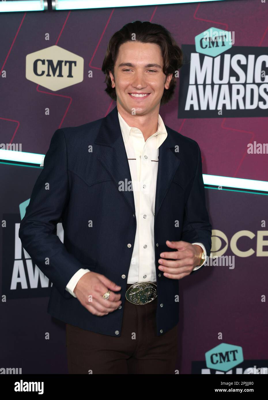 Drake Milligan arriving at the 2023 CMT Music Awards held at the Moody ...
