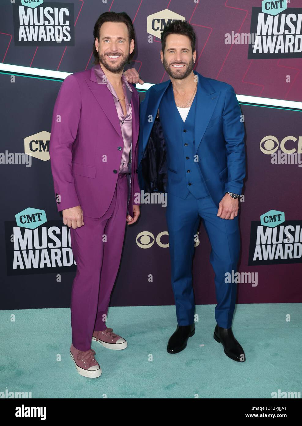 Parmalee arriving at the 2023 CMT Music Awards held at the Moody Center ...
