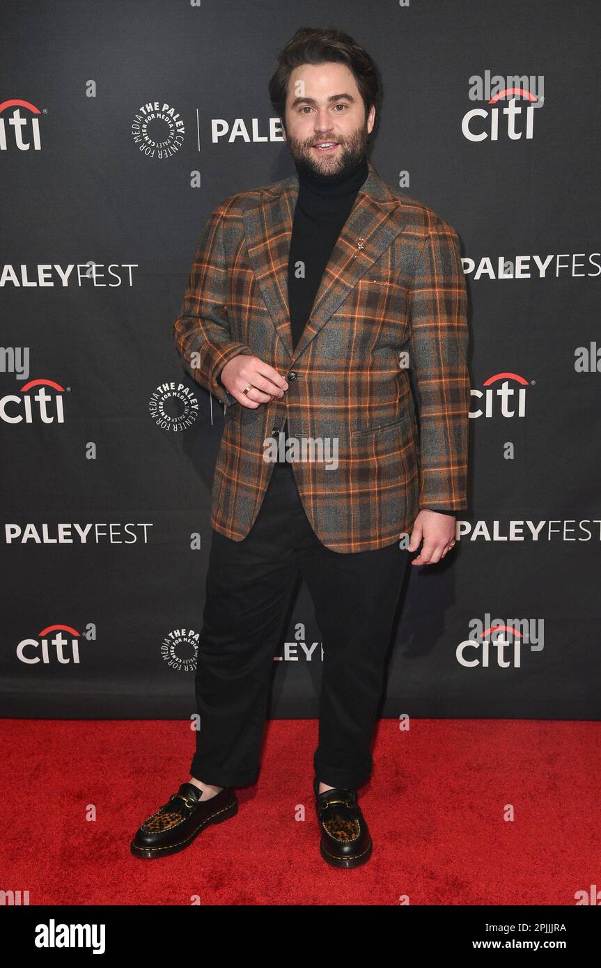 Jake Borelli arrives at a screening of "Grey's Anatomy" during ...