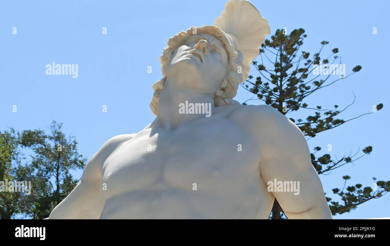 Statues from the Achilleion palace for the Empress Elisabeth of Austria ...