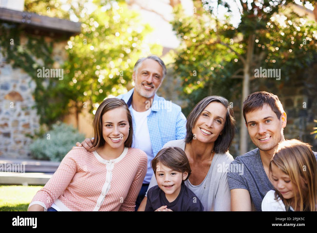 Family matters most of all. Portrait of a happy family of three ...