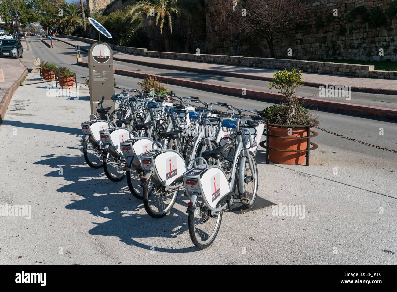 Bike rental Byblos Lebanon Middle East Stock Photo - Alamy