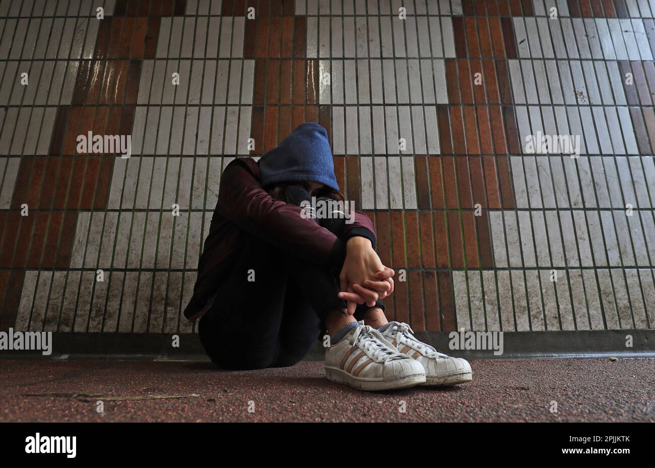 PICTURE POSED BY MODEL File photo dated 02/02/20 of a teenage girl ...