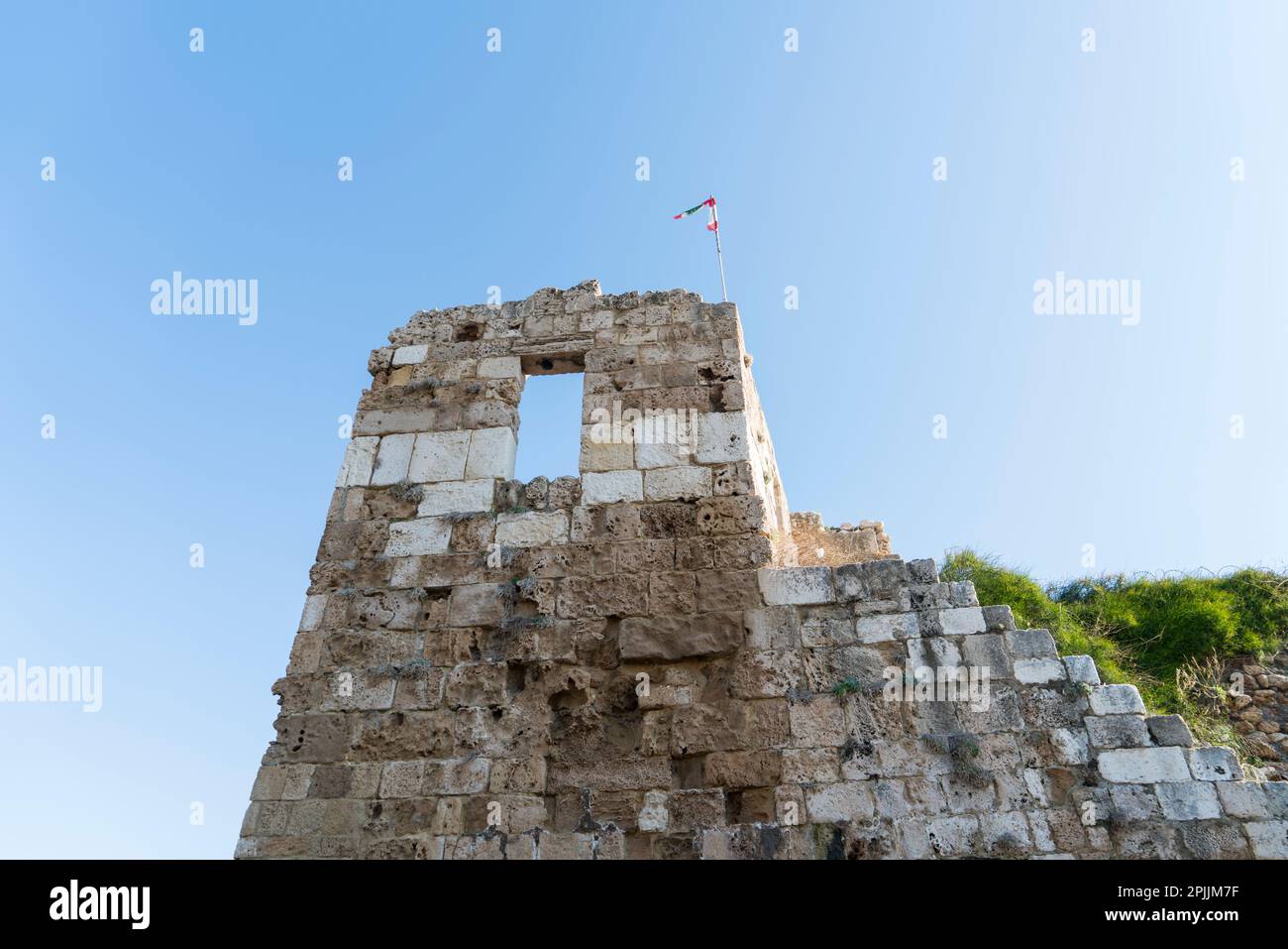 Old fort Byblos Lebanon Middle East Stock Photo - Alamy
