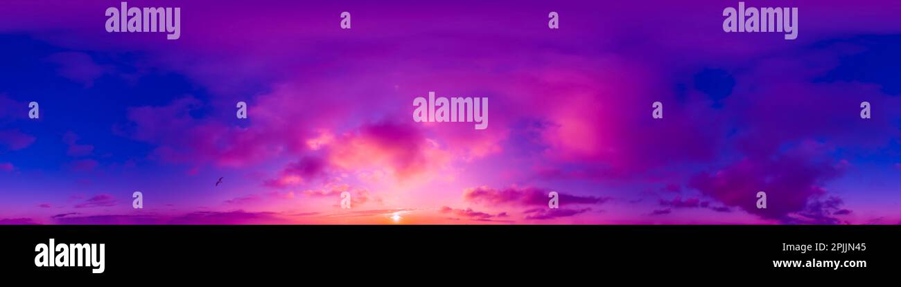 Blue evening sky seamless panorama spherical equirectangular 360 degree ...