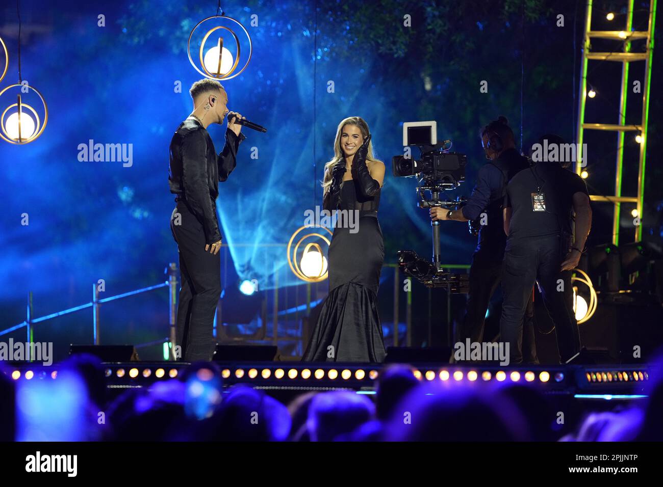 Austin Texas USA, March 29 2023: Country singers KANE BROWN and wife ...