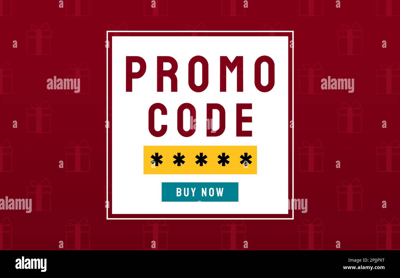 Online shopping app with activated promo code, illustration Stock Photo ...