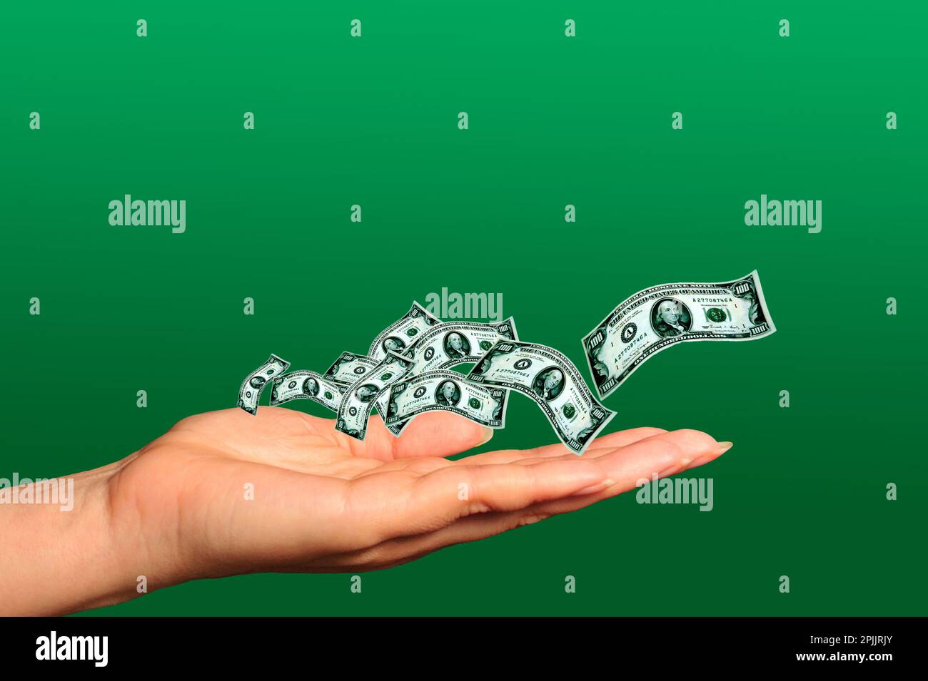 Money Flying Away Gif