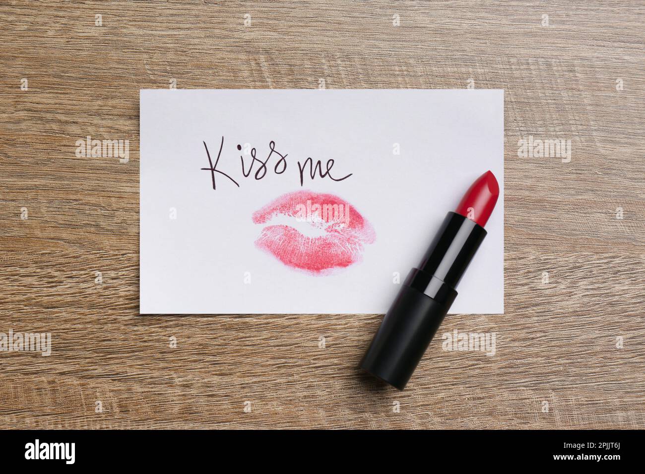 Lipstick Print On Paper