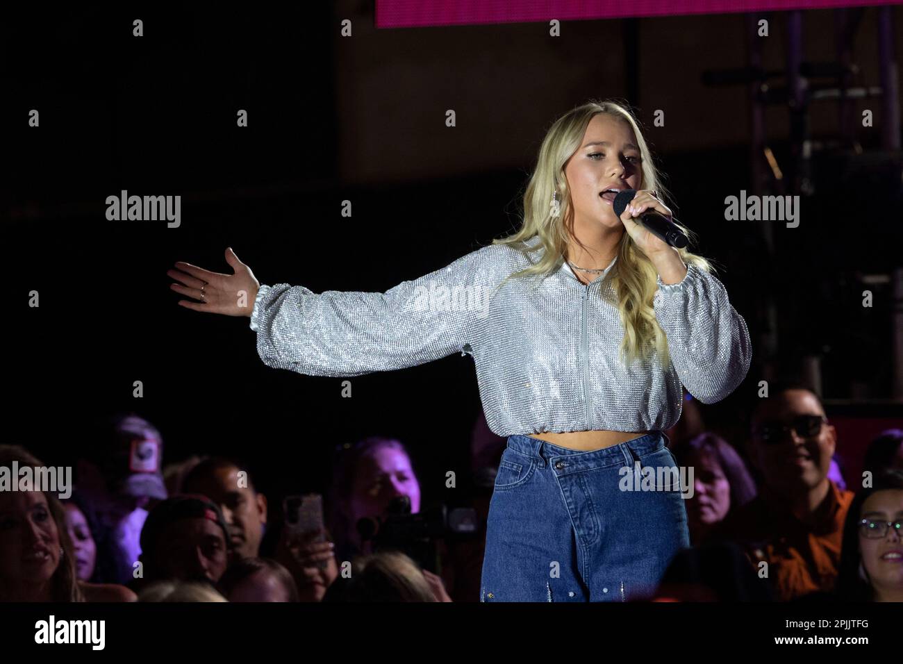 Texas, US, 01/04/2023, Country singer and Arizona native AVERY ANNA, 19 ...
